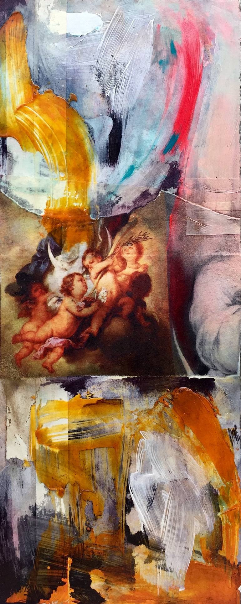 My Old T-Shirt #4 (Tall) Painting by Simon Meilak | Saatchi Art