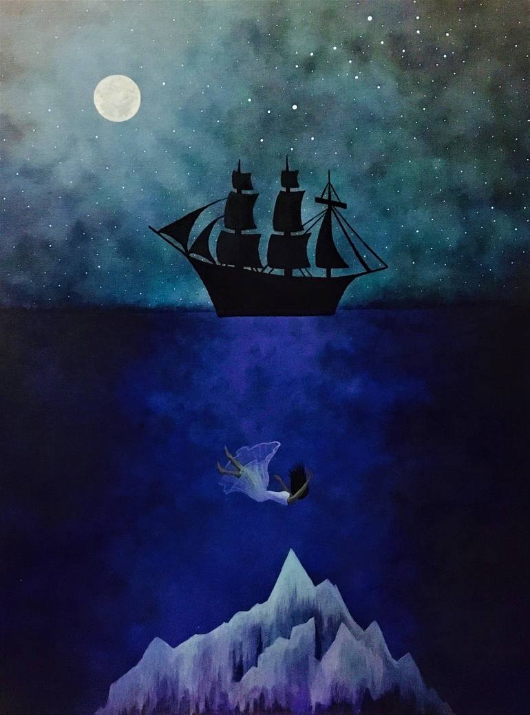 Into The Cold Painting by Ravini Peiris | Saatchi Art