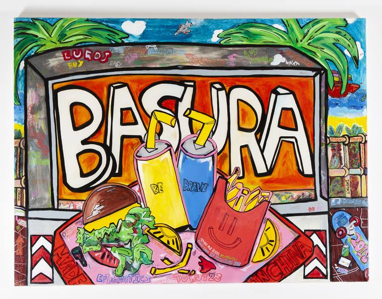 Basura Painting by Tu Hutzs | Saatchi Art