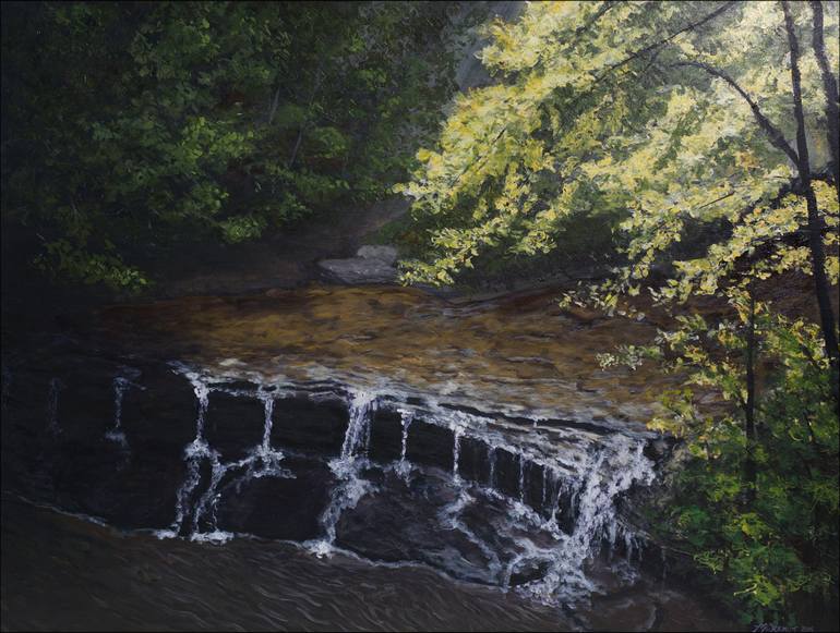 The shelf falls Painting by Mat McDermott | Saatchi Art