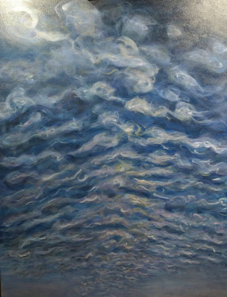 A quilted sky Painting by Mat Mcdermott | Saatchi Art