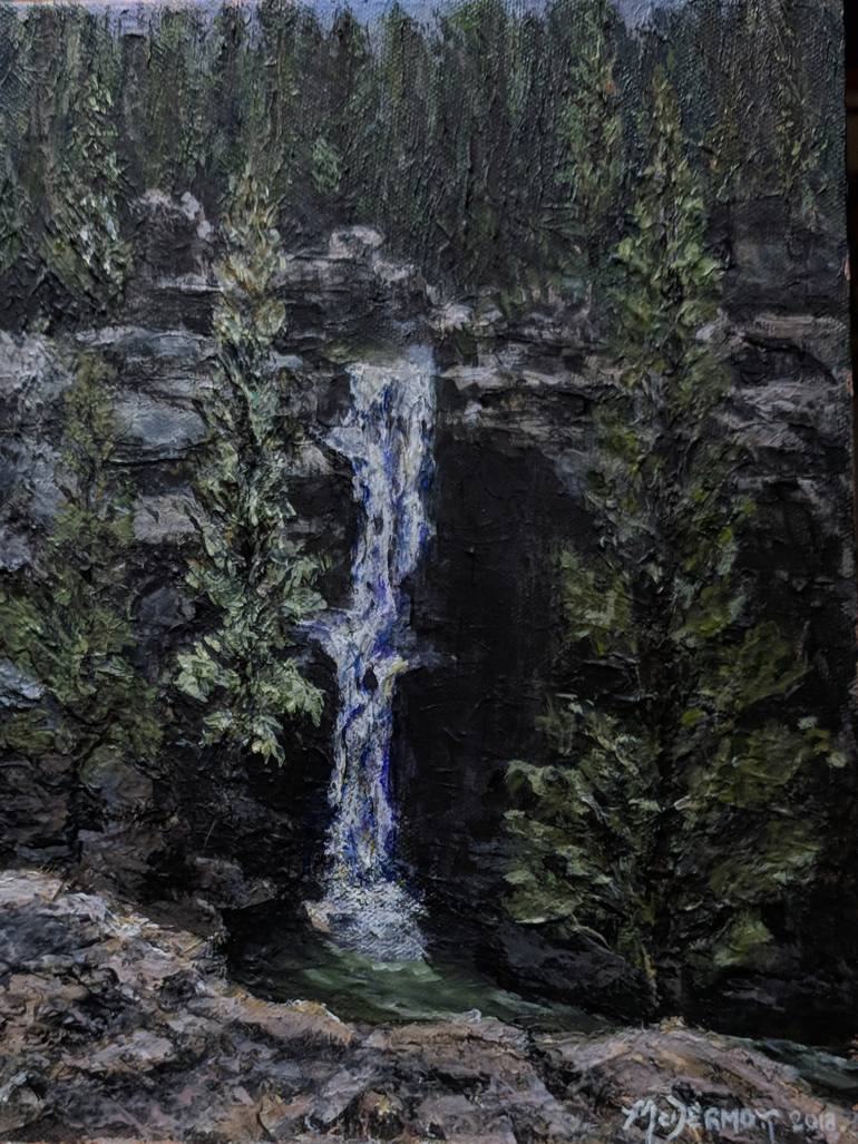 The jump falls Painting by Mat Mcdermott | Saatchi Art