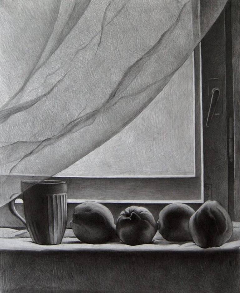 the quince Drawing by Prisac Nicolae | Saatchi Art
