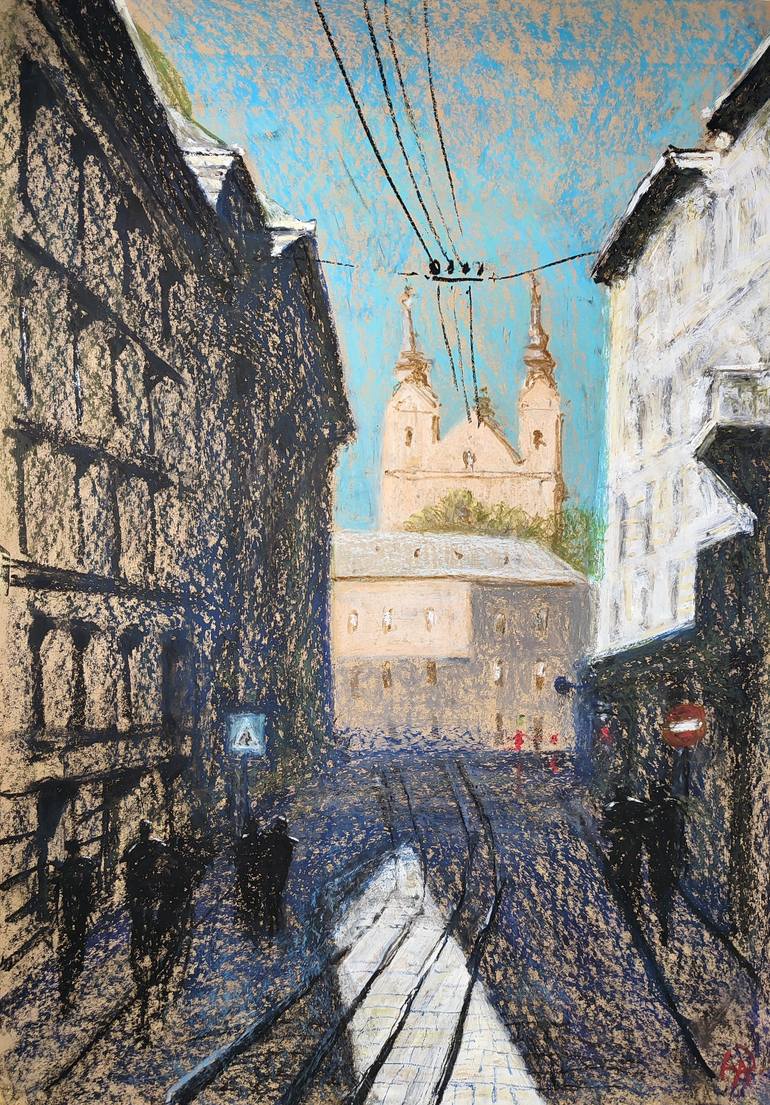 City 2 Painting by Yurii Andreichyn | Saatchi Art