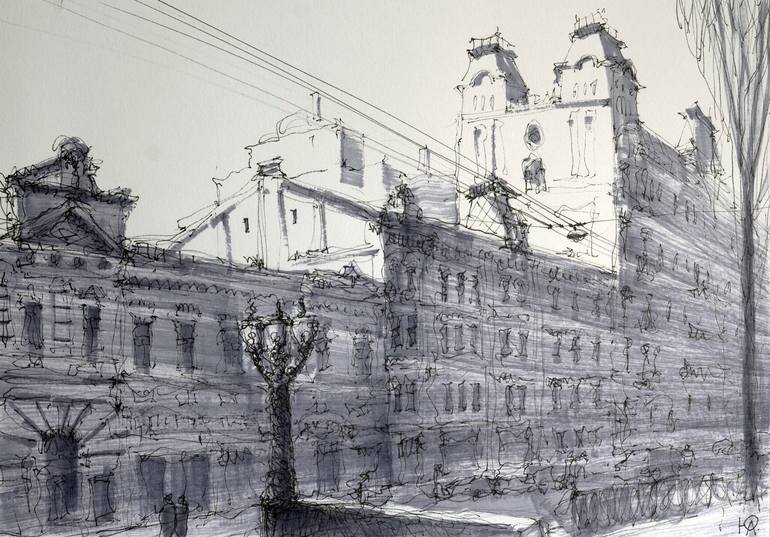 Series Kyiv Drawing by Yurii Andreichyn | Saatchi Art