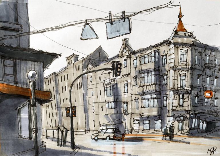 Series Kyiv Drawing by Yurii Andreichyn | Saatchi Art