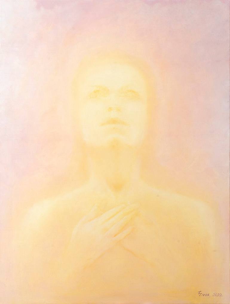 The image of the human soul during prayer Painting by Татьяна Дворецкая ...