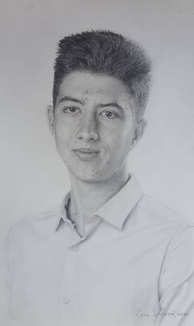 Portrait of Igor Drawing by Lara Petkovic | Saatchi Art