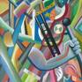 Levers and Ladders Painting by David Garrick | Saatchi Art