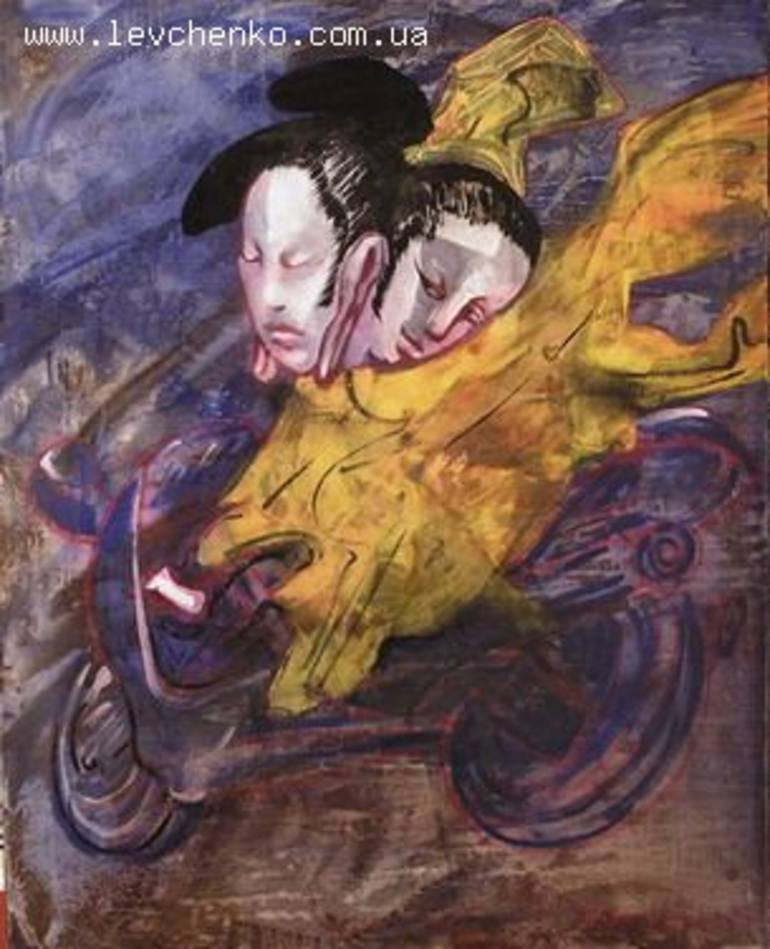 Japan buda Painting by Michael Levchenko | Saatchi Art