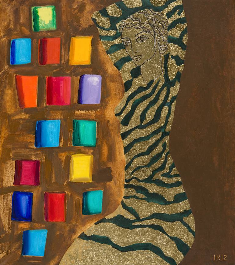 Woman in Gold I Painting by Ivan Klimenko | Saatchi Art