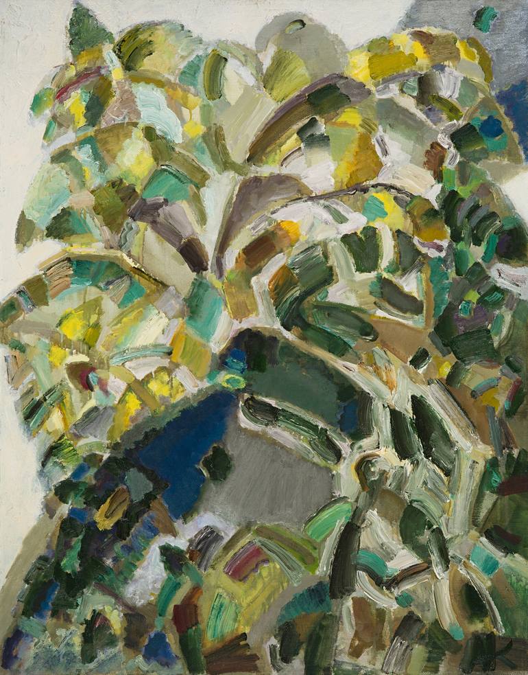 Shrub in Autumn Painting by Ivan Klimenko | Saatchi Art