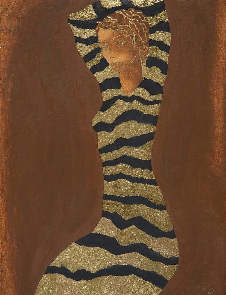 Woman in Gold II Painting by Ivan Klimenko | Saatchi Art