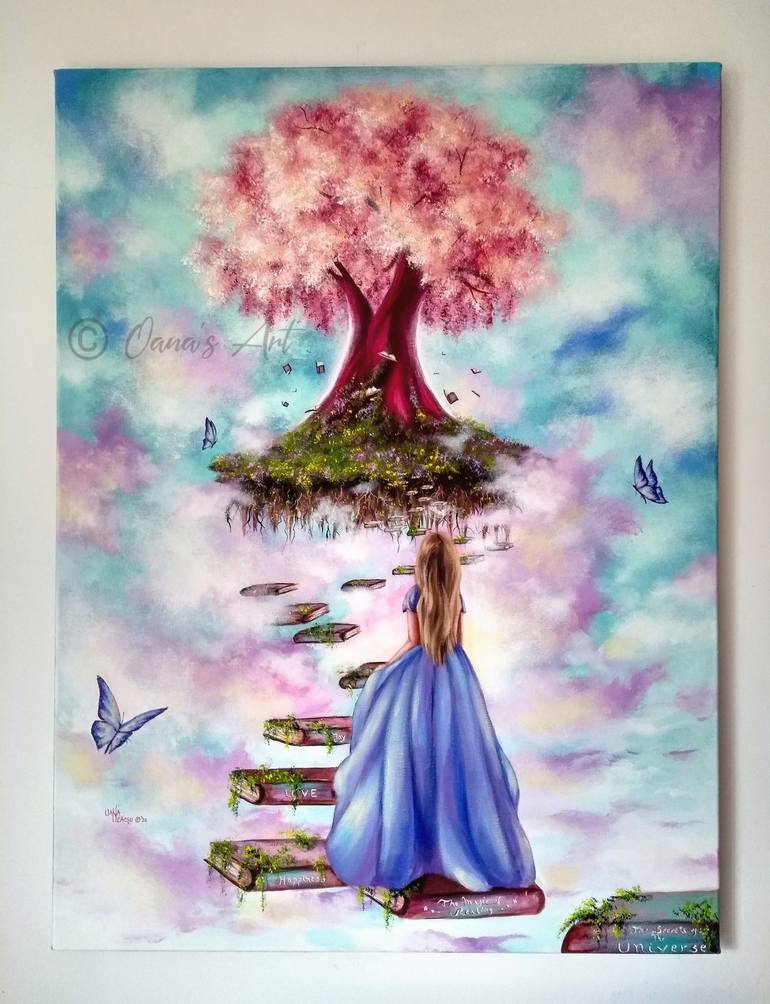 The path of knowledge Painting by Oana Neacsu | Saatchi Art