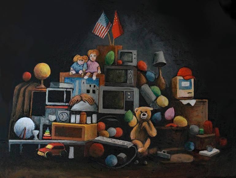 Requiem for a Fallen Nation ), Four Painting by Mark Kielkucki ...