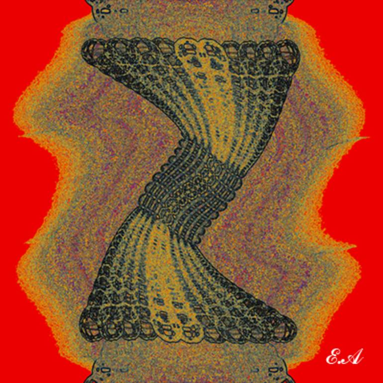 Circles are Moving Drawing by Estefania Albanese | Saatchi Art