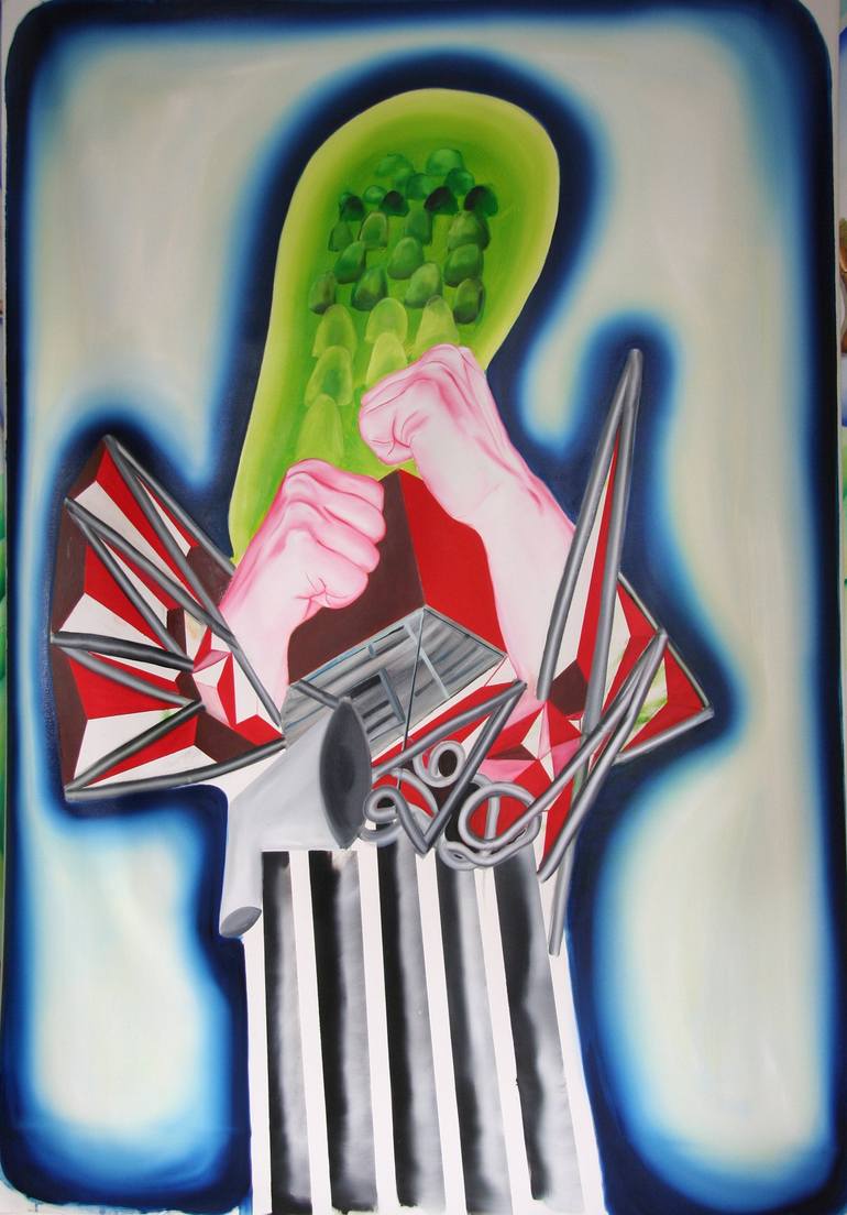 gaurd,e,in angel Painting by Johnny Mccance | Saatchi Art