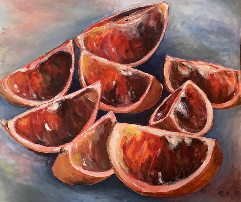 Blood Oranges Painting by I-Chun Chen | Saatchi Art