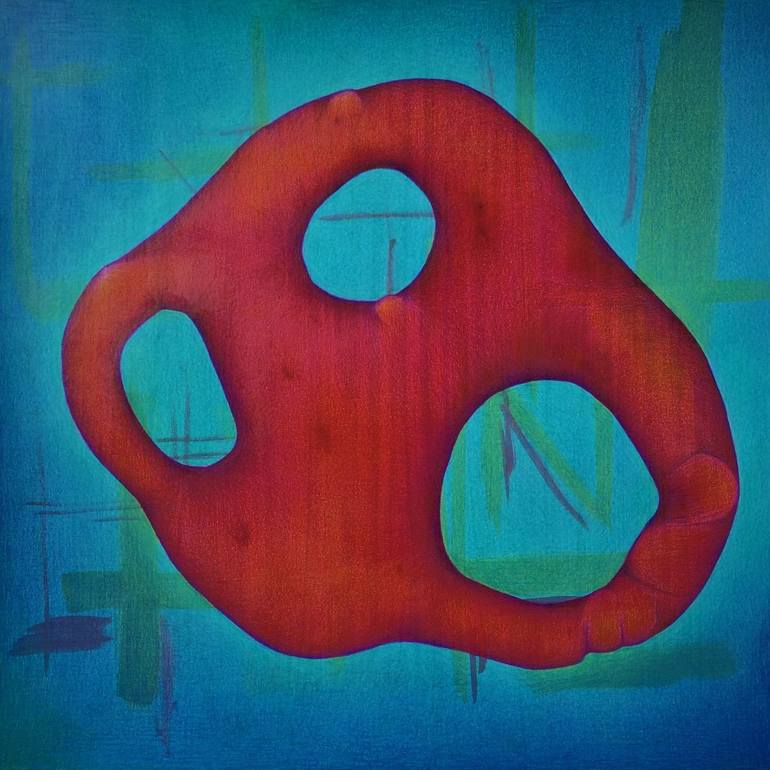 Red Trinity Drawing by Deborah Sipple | Saatchi Art