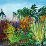 Longfellow Gardens in Early Autumn Painting by Christina Plichta ...