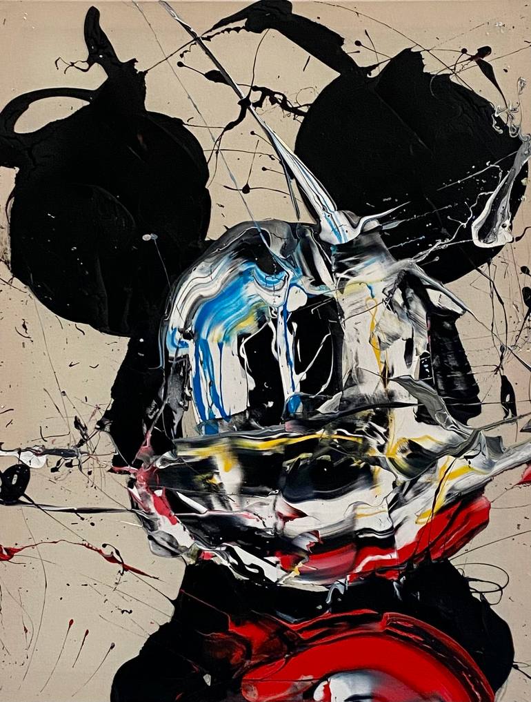 Abstract Mickey Mouse Painting by Gabriele Serrini | Saatchi Art