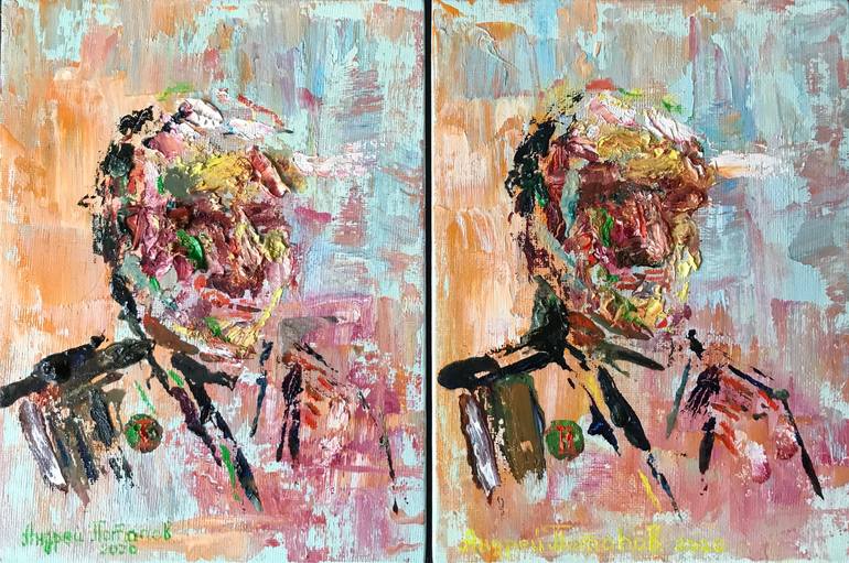 Famous Person 1 and Famous Person 2 Painting by Andrey Potapov ...