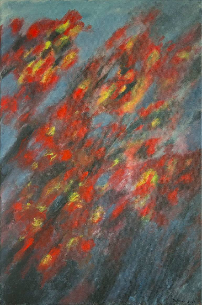 Red maple Painting by Natalia Orlova | Saatchi Art