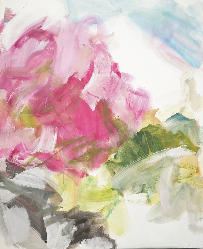 Bougainvillea Painting by Kerstin Grobler | Saatchi Art