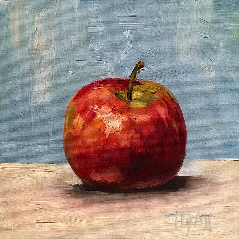 Still Life: Grosse Pomme Juteuse Painting by Art By Hyatt | Saatchi Art