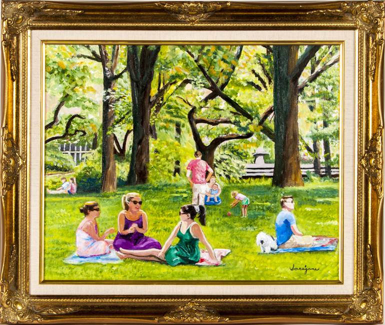 Central Park, New York City Painting by Sarajane Menschenfreund ...