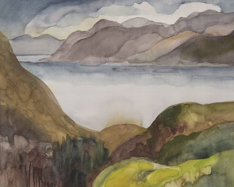 Norway-Koparnes, Fjord View I Painting by Renate Riess | Saatchi Art