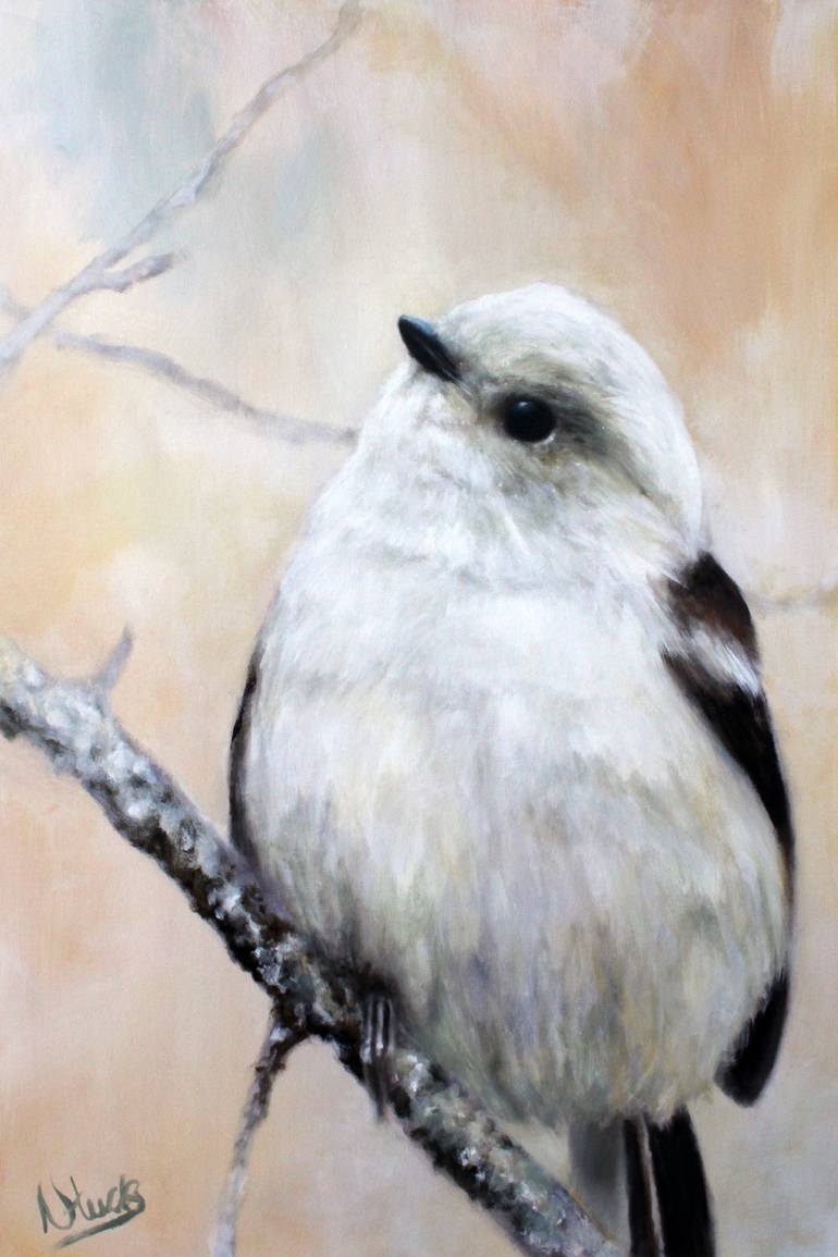 Shima-Enaga Painting by Nicholas Huck | Saatchi Art