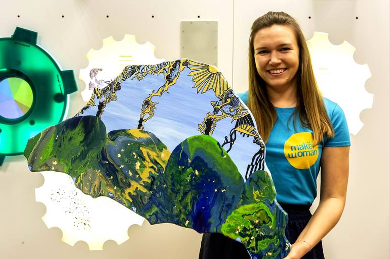 Rapa Nui mystery Painting by Katarzyna Madej | Saatchi Art