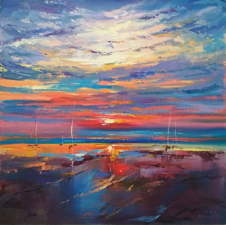 Abstract landscape Painting by Ostapchuk Andrej | Saatchi Art