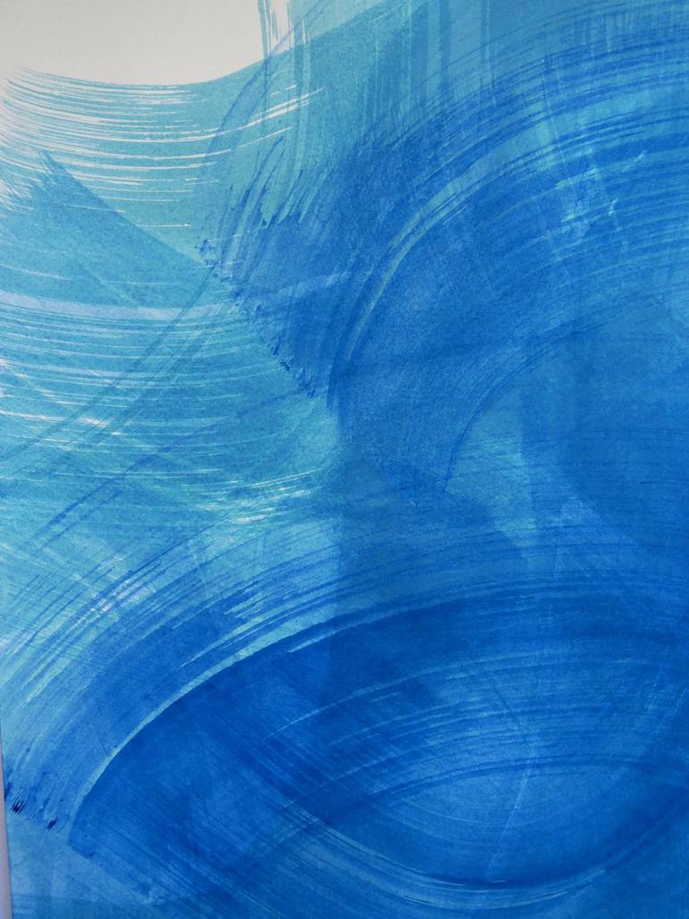 Ocean Flow (III) Painting by Elisa Liu | Saatchi Art