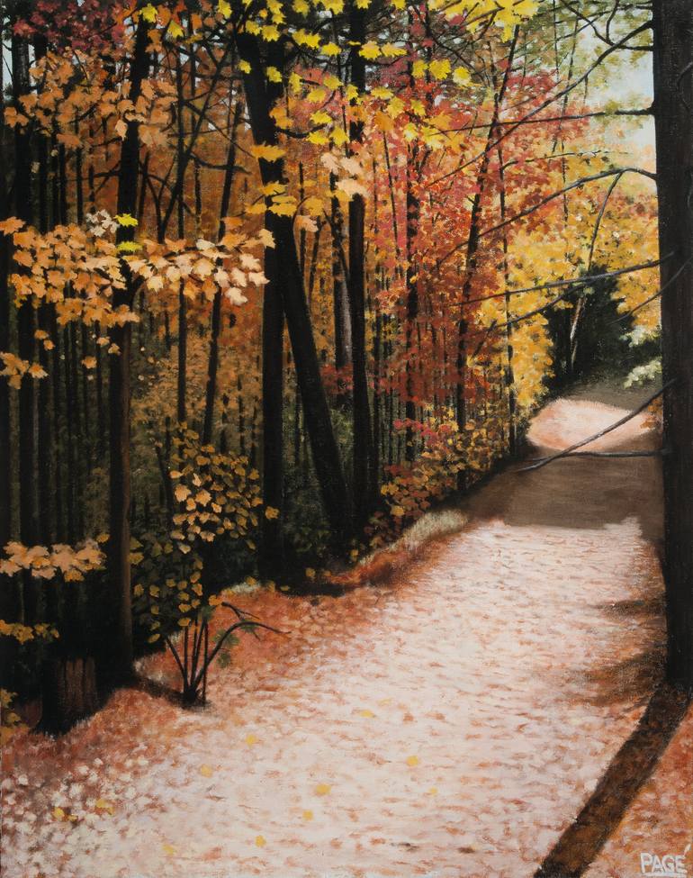 Autumn Walk - Petawawa Painting by John Page | Saatchi Art