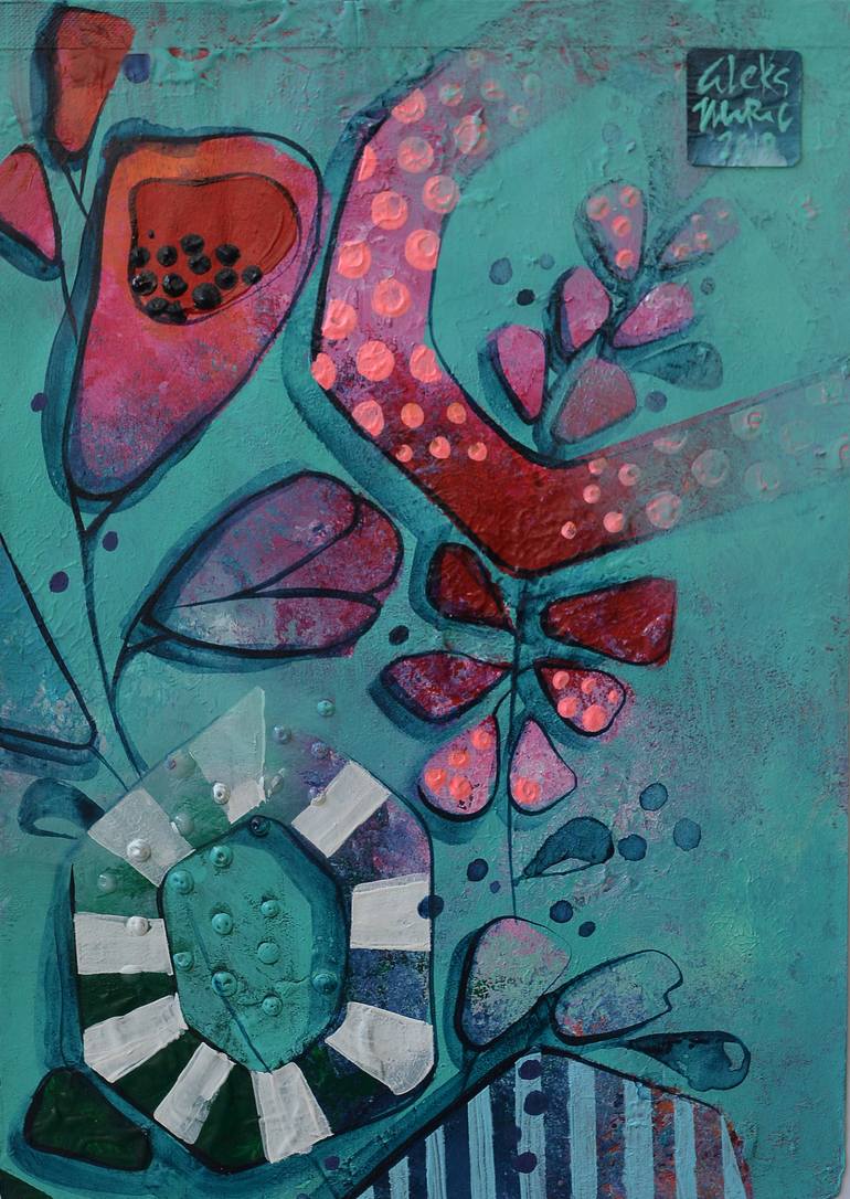 TURQUOSE Painting by Aleksandra MIRIC | Saatchi Art