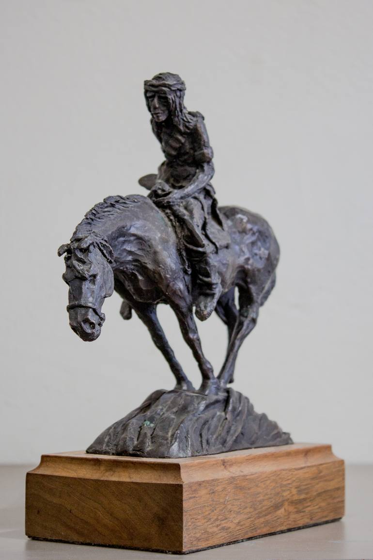 Gib Singleton Waiting Sculpture by Shidoni Gallery | Saatchi Art