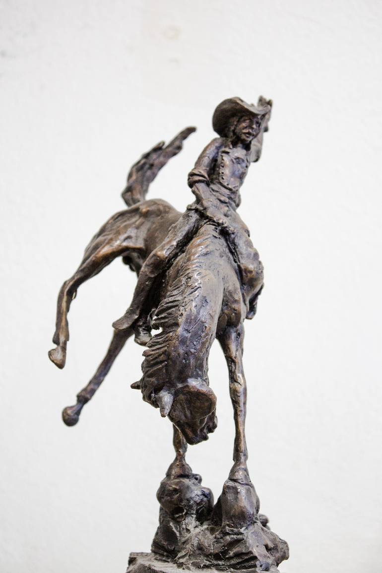 Gib Singleton Bronco Sculpture by Shidoni Gallery | Saatchi Art