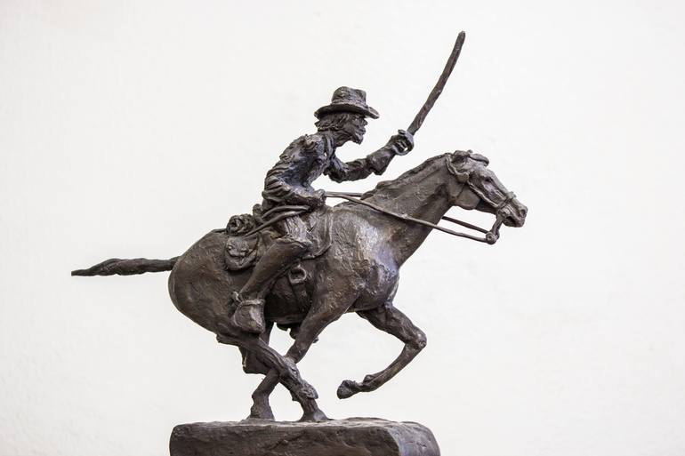 Gib Singleton Charge! Sculpture by Shidoni Gallery | Saatchi Art
