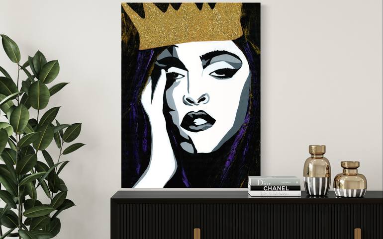 Unbreakable Queens, Queen Madonna Painting by kathy lajvardi | Saatchi Art