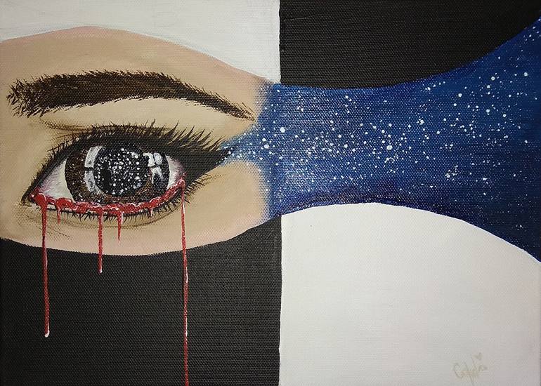 Hidden Man Painting by Eva Morgen | Saatchi Art