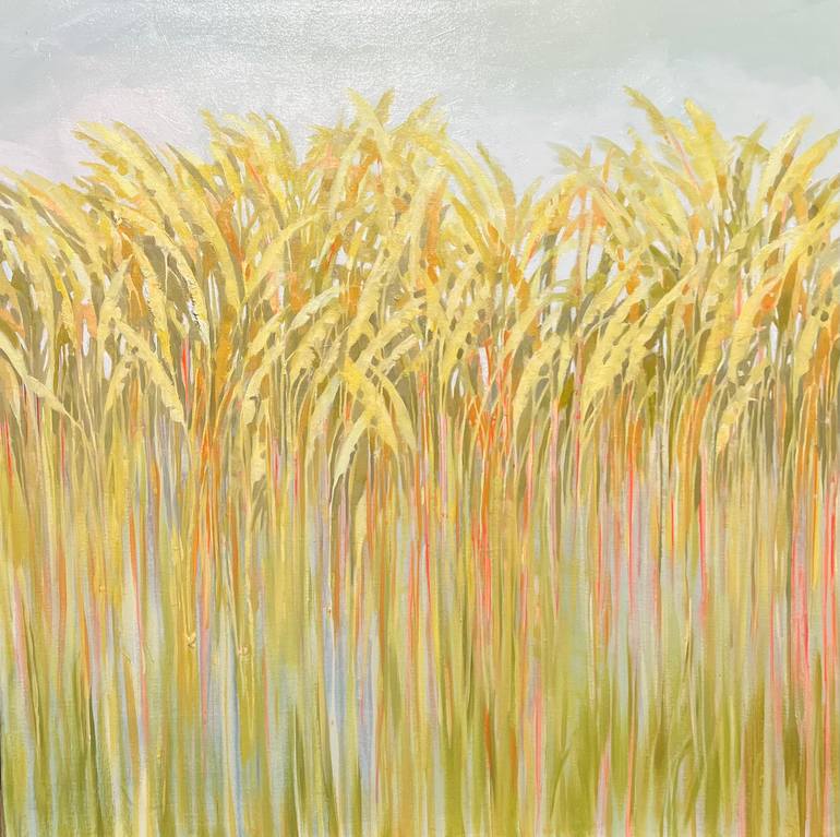 Wheat Fields 5 Painting by Anna Miller | Saatchi Art United Kingdom