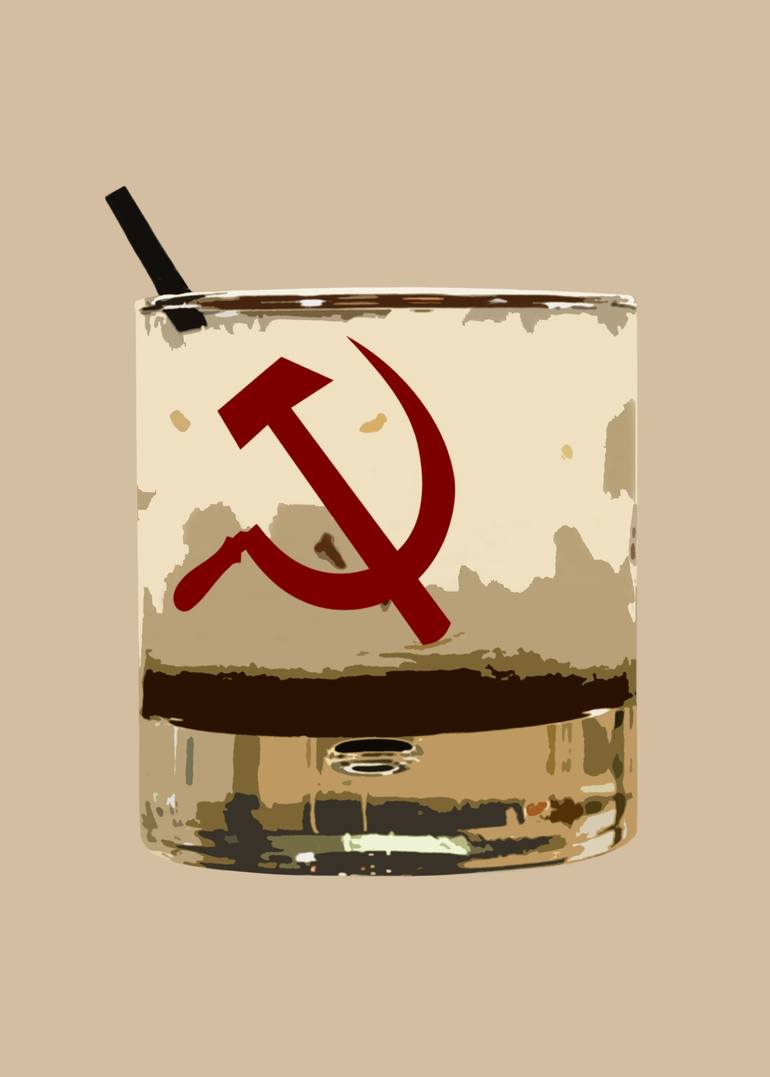 White Russian I Cream - Limited Edition 10 of 10 Mixed Media by X O ...