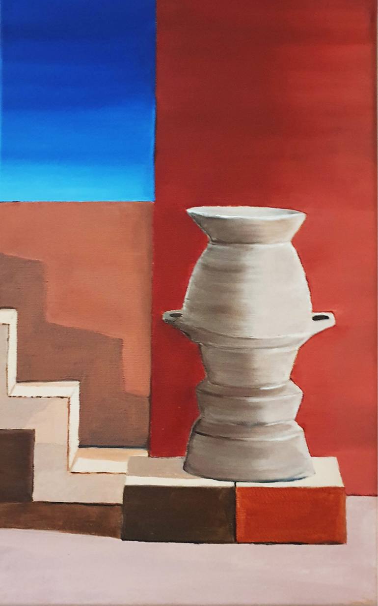 Still life_13 (Lock up) Painting by Alida Velea | Saatchi Art