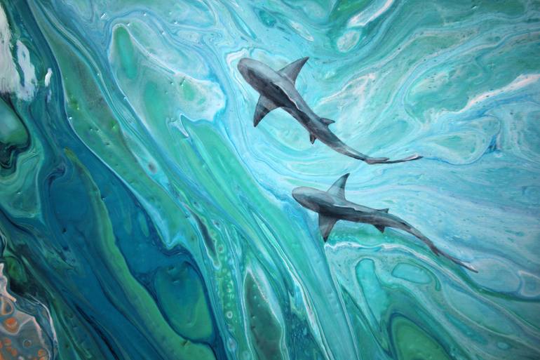 Shark 3 Painting by Zuzana Borysek | Saatchi Art