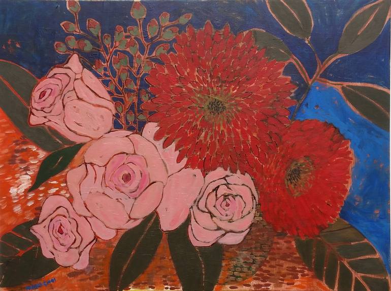 River bank Painting by Nikki Choi | Saatchi Art