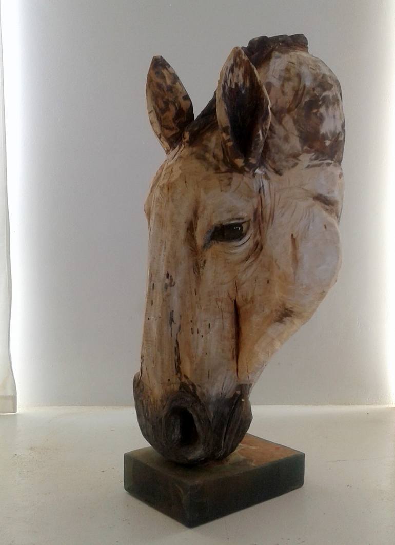 Drinking Horse Sculpture by Regina Zimmermann | Saatchi Art