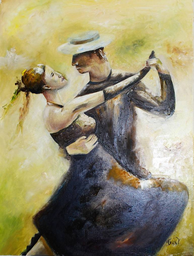 Dancing couple Painting by Khrystyna Byk | Saatchi Art