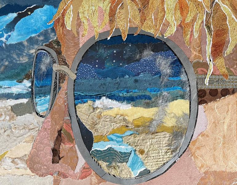 Beach Reflection Collage by Leanne Poellinger | Saatchi Art
